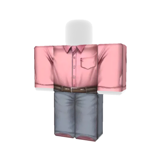 a roll up sleeves shirt with pink dark roblox clas - Skin for Roblox by ...