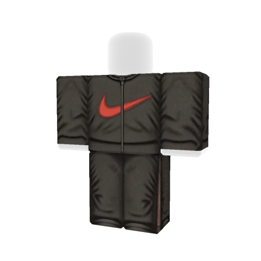a black jacket with a red Nike logo - Skin for Roblox by Марк Баранов