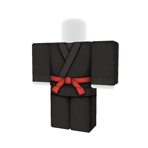 Black gi with red belt - Skin for Roblox by Jaiden bowen