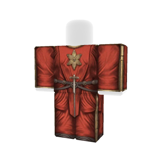 Medieval soldier armor, made of red steel, with sw - Skin for Roblox by ...