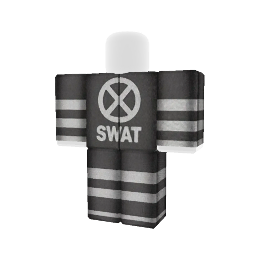 Complicated Swat Outfit , Stripes, Black and white - Skin for Roblox by ...
