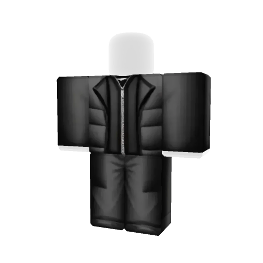 Black Stylish Jacket - Skin for Roblox by Ice Aiden Khi [Mii Form]