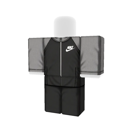 Modern Nike Tech fleece hoodie in black and grey, - Skin for Roblox by ...