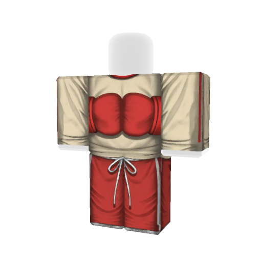 Boxing shirt with red gloves on and shorts that i - Skin for Roblox by ...