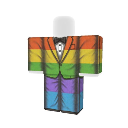 rainbow tuxedo - Skin for Roblox by Trent Anderson