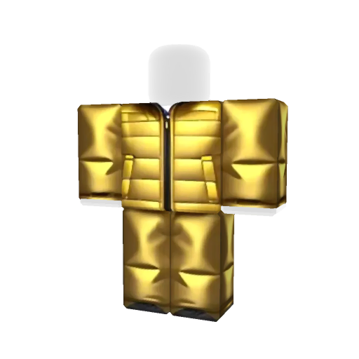 Golden streetwear puffer jacket - Skin for Roblox by lowkey
