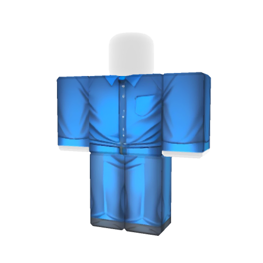 blue flame shirt with white collar - Skin for Roblox by Ture Amin ...