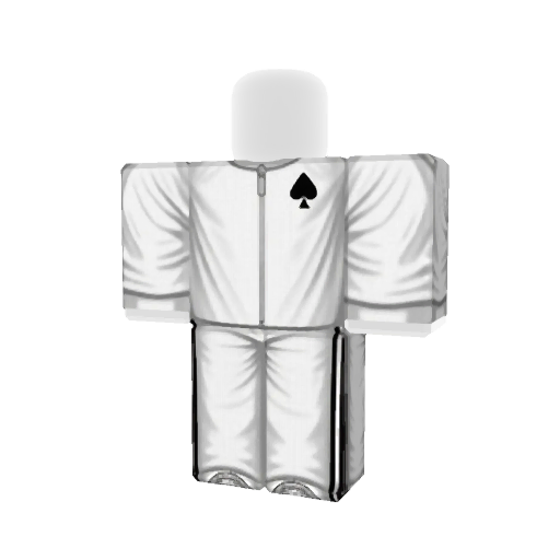 white track suit with 3 black lines going down on - Skin for Roblox by ...