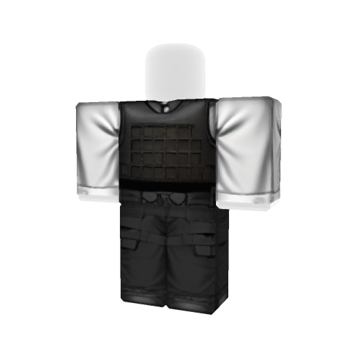Black Tactical Shirt with Bulletproof Vest and Bla - Skin for Roblox by ...