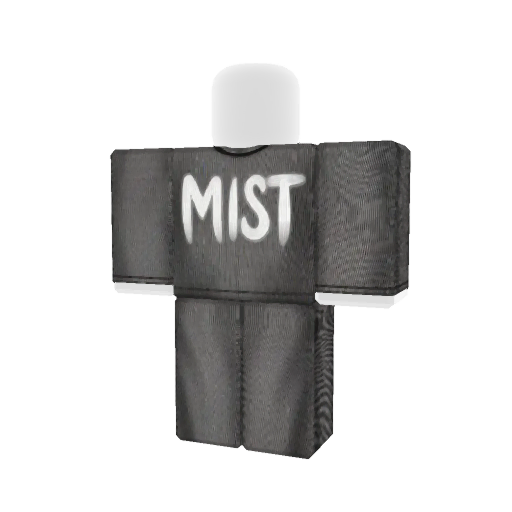 Cool Black And White shirt with Mist Written On Ba - Skin for Roblox by ...