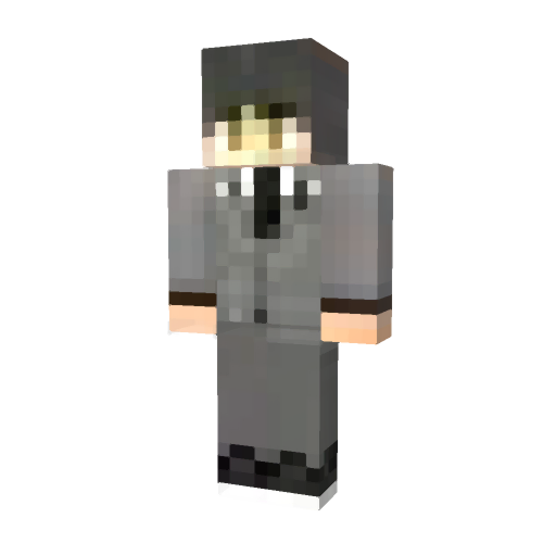 gray corpse man with messy hair wearing a suit - Skin for Minecraft by ...