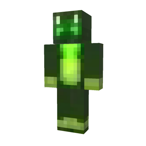 gnarpy the green alien cat - Skin for Minecraft by ping manx