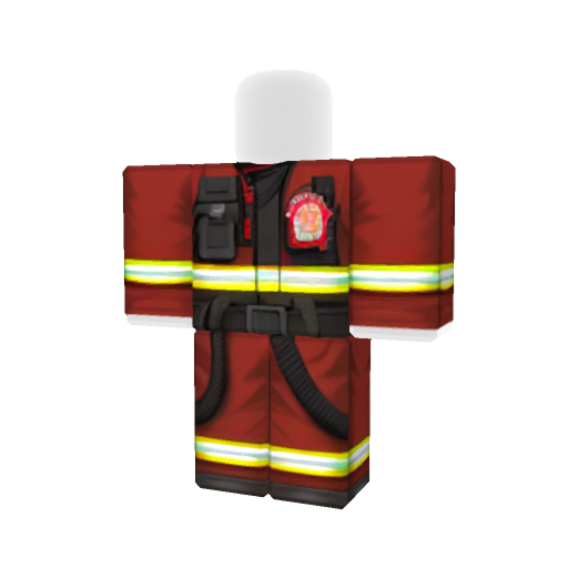 Firefighter With equipment belt and fire brigade i - Skin for Roblox by ...