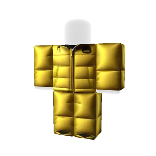 Golden streetwear puffer jacket - Skin for Roblox by odinvikingloke