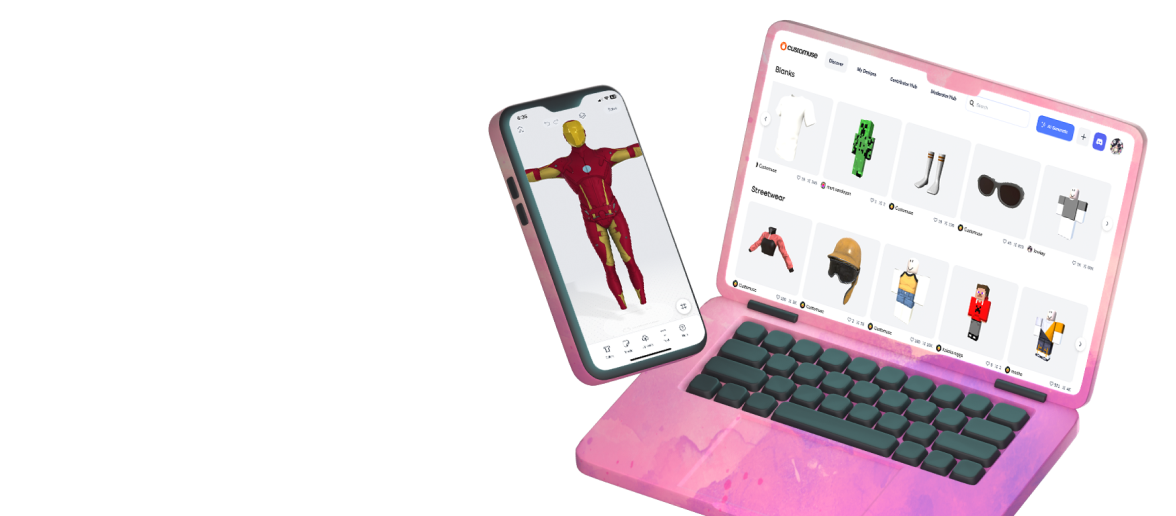 Customuse | Create virtual clothing, avatars and AR Experiences